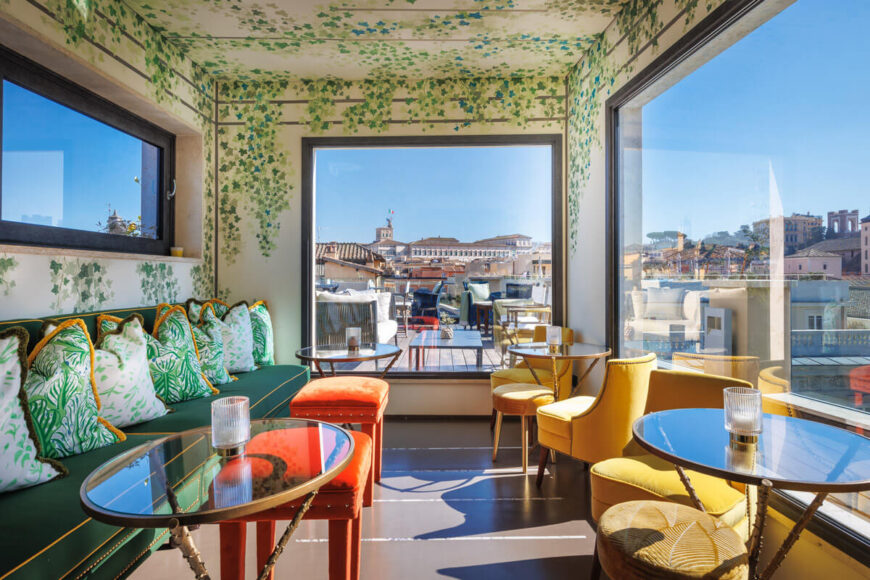 Singer Palace Hotel's Rooftop Restaurant and Bar in Rome